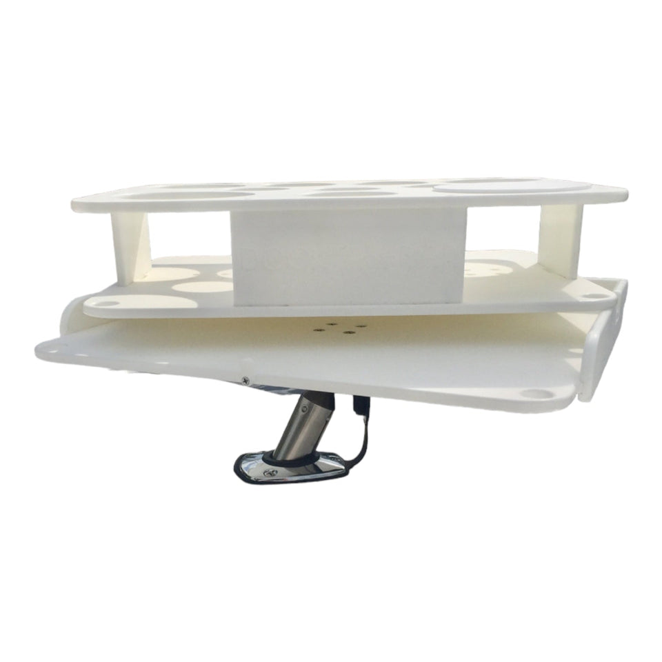 Docktail Bait Cutting Board and Serving Table with Magma Adjustable Ro