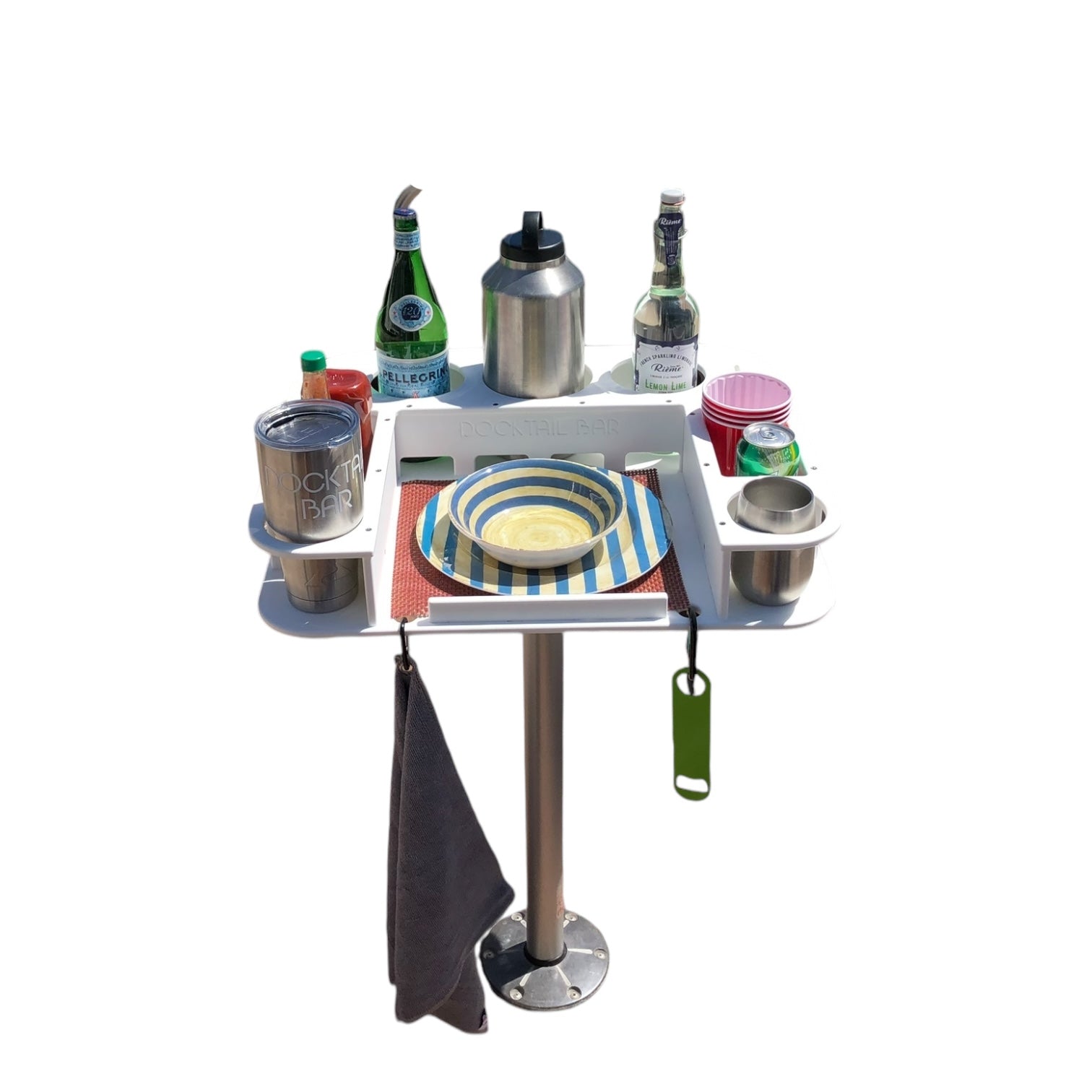 Docktail Butler Premium Boat and Marine Pedestal Table System