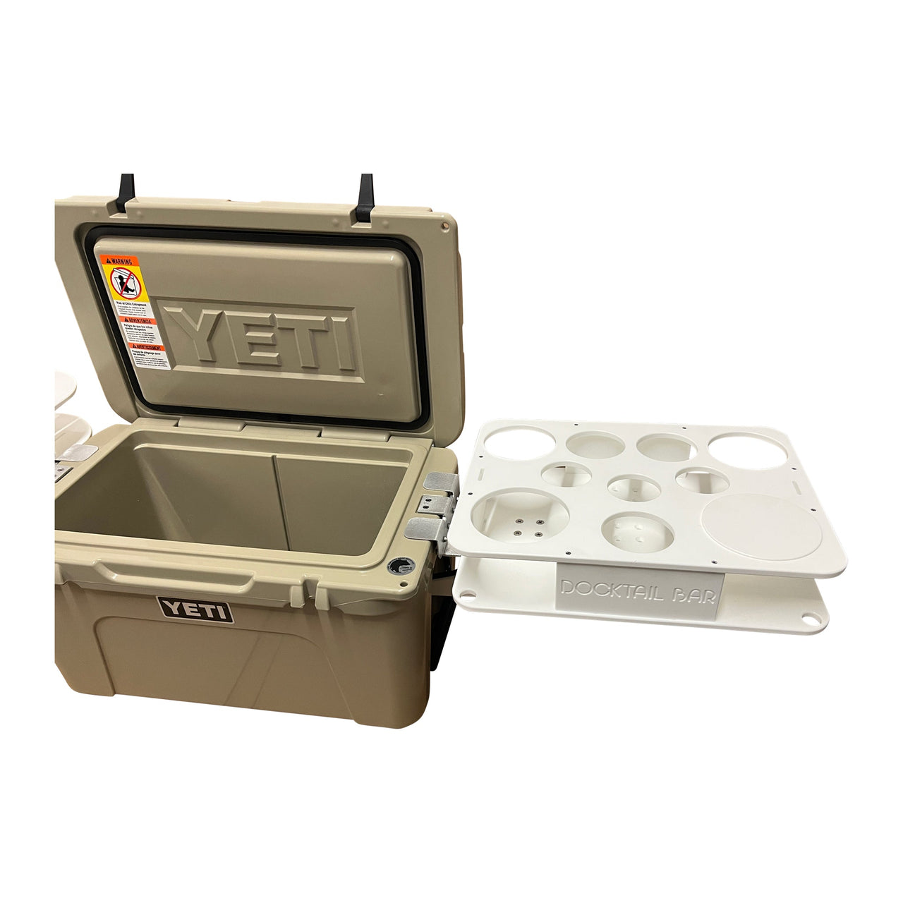 Docktail Bar Yeti Tundra Cooler Cup Holders and Table System
